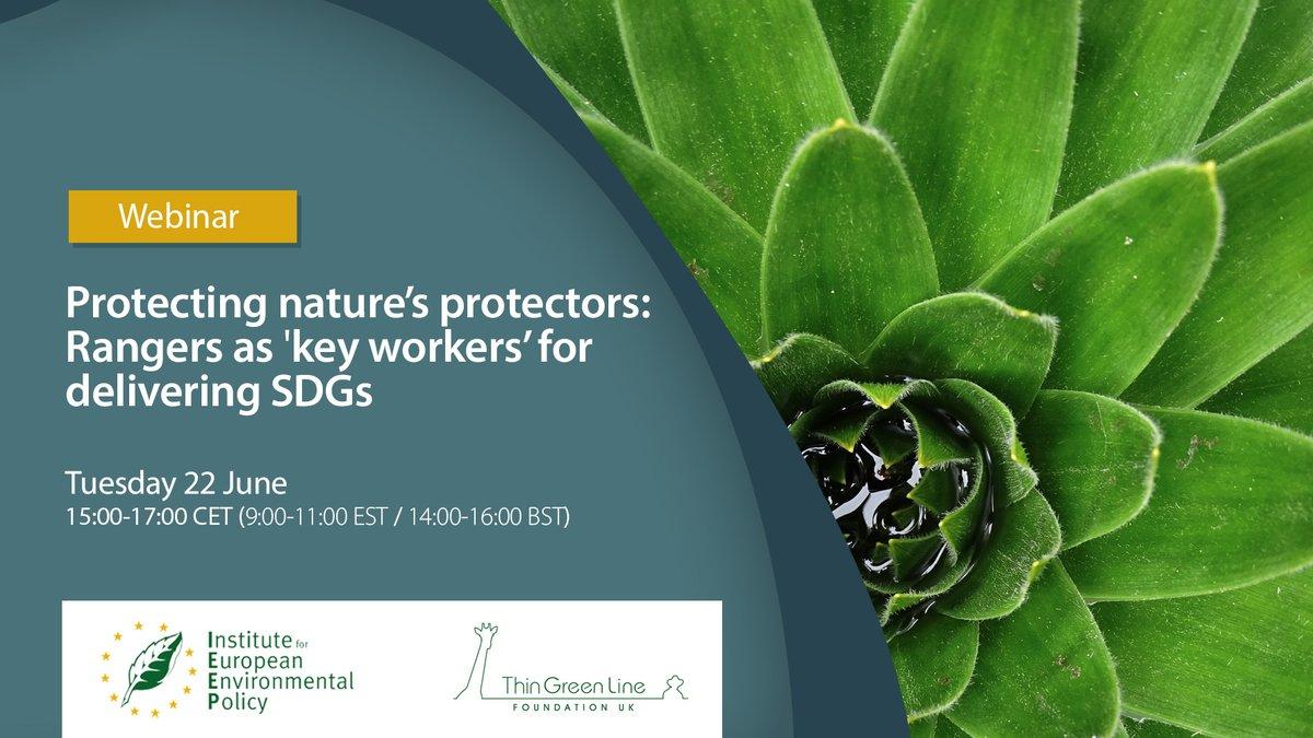 Event | Protecting nature’s protectors: Rangers as 'key workers' for ...