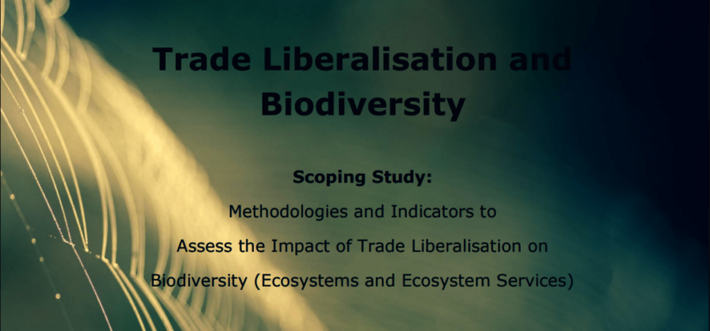 Trade Liberalisation and Biodiversity - IEEP AISBL