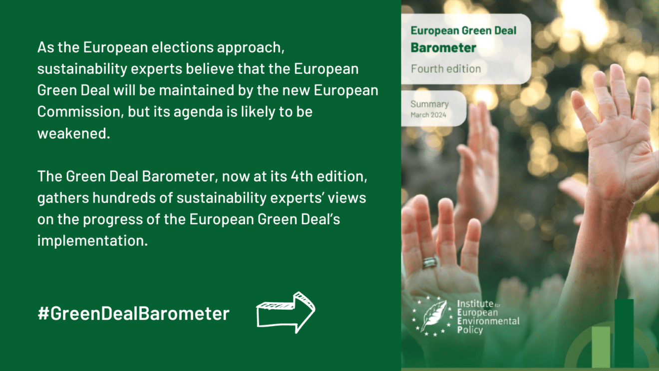 European Green Deal Barometer 2024 - IEEP AISBL