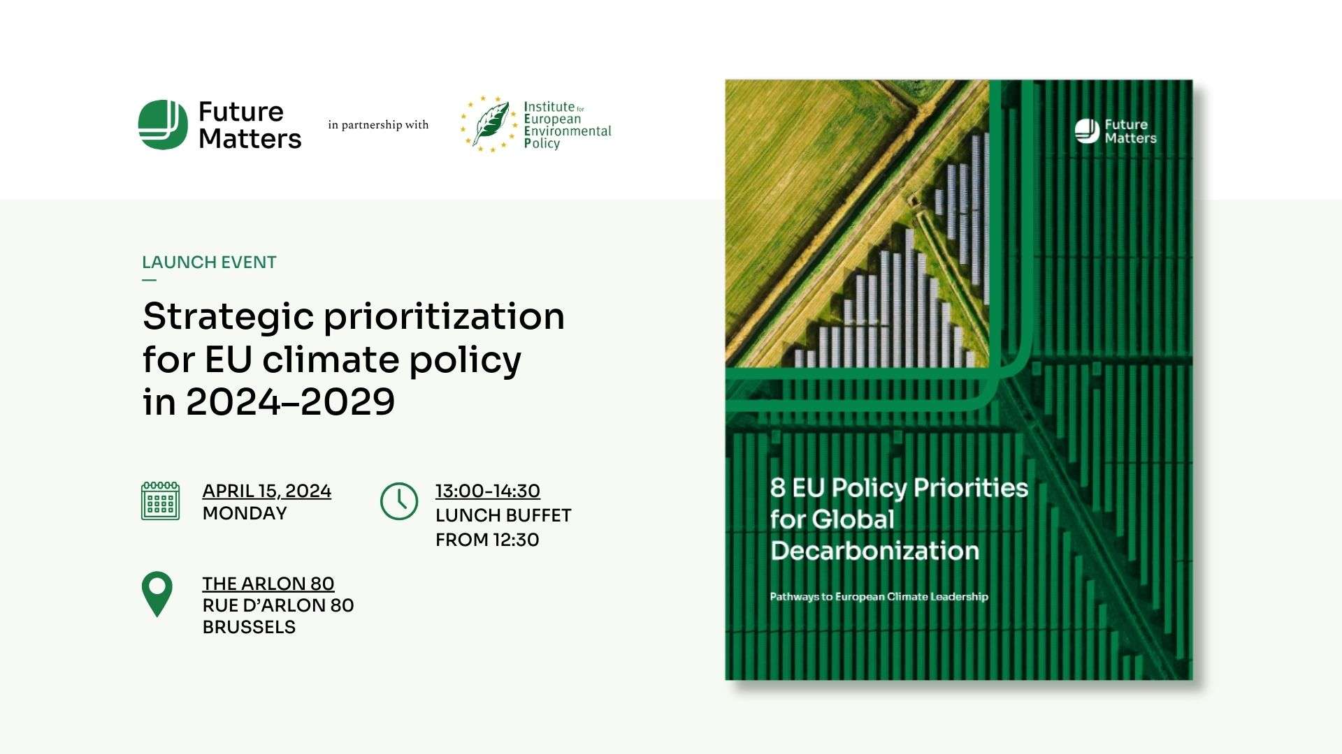 Event | Strategic prioritisation for EU climate policy in 2024–2029 - IEEP AISBL