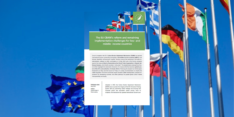 The EU CBAM’s reform and remaining implementation challenges for low ...