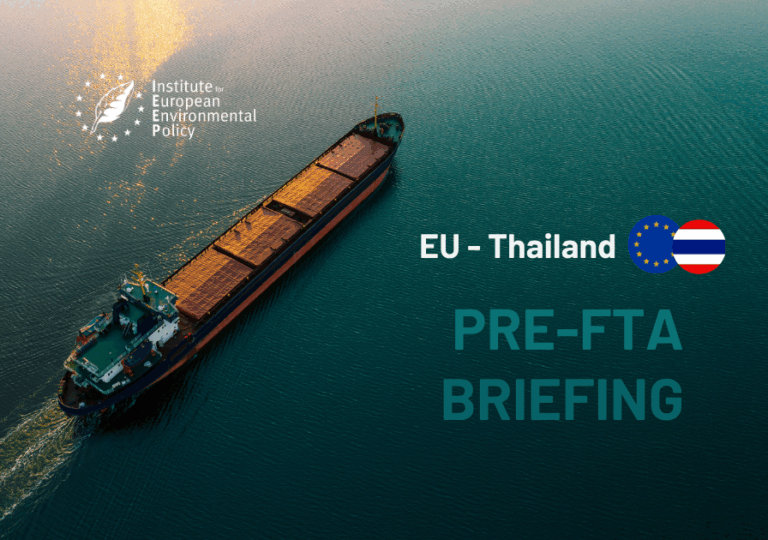 EU-Thailand: Pre-FTA briefing - IEEP AISBL